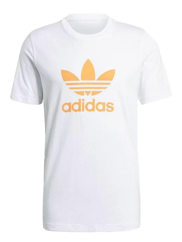 Adidas Originals Classics Trefoil Tee Solar Orange - White