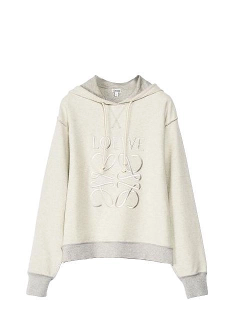 Loewe Anagram Hoodie - Grey Melange