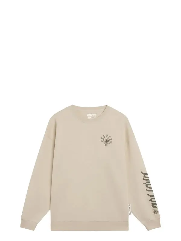 LI-NING Crewneck Sweatshirt - Beige