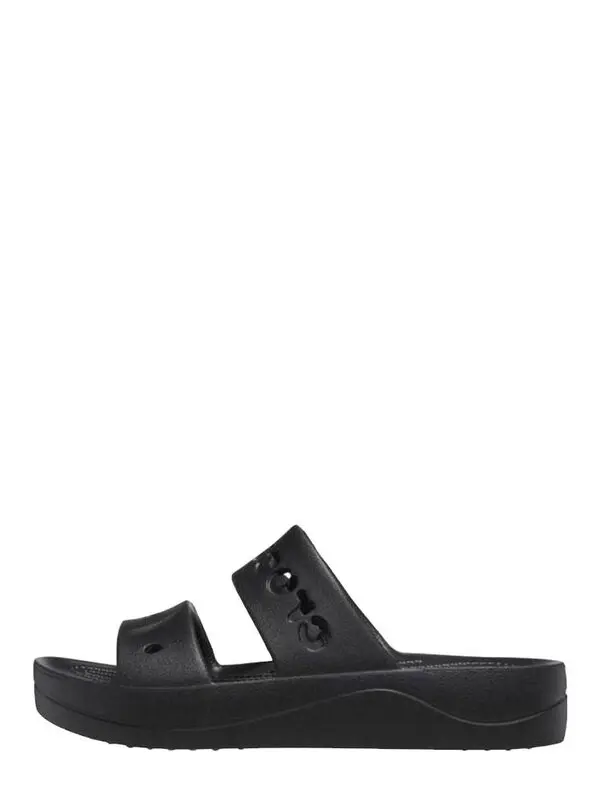 CROCS Baya Platform Slide Sandals - Black