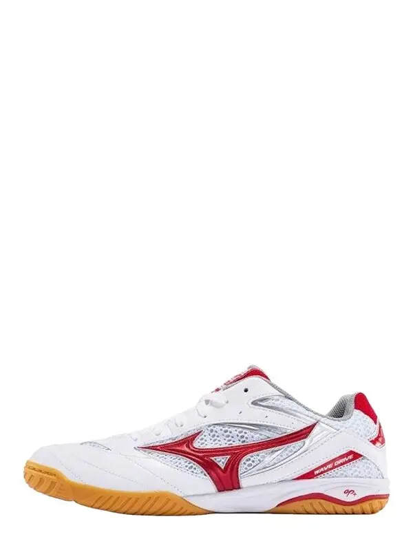 Mizuno Wave Drive Athletic Sneakers - White/red