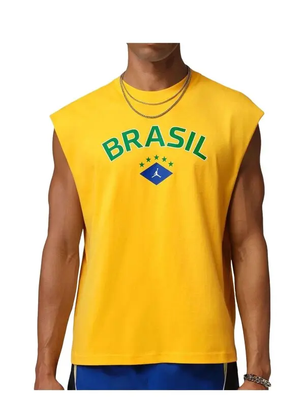 JORDAN Sleeveless Graphic T-shirt - Varsity Maize