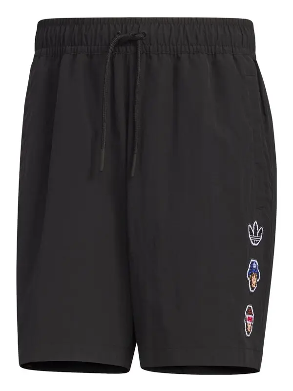 Adidas Originals X Monkey Kingdom Woven Shorts - Black