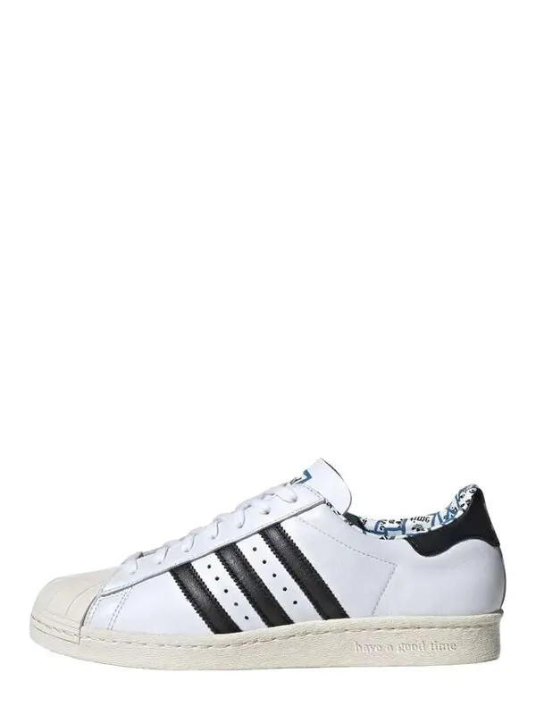 Adidas Have A Good Time X Superstar 80s Sneakers - White/black