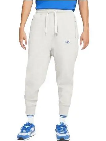Nike Airmoji Lacing Bundle Feet Fleece Casual Sports Pants - Gray