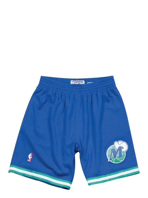 Mitchell & Ness Nba Dallas Mavericks 1998-99 Road Swingman Shorts - Blue/green/white