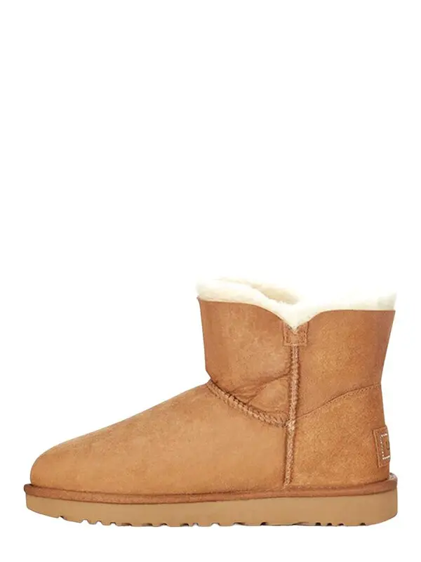 UGG Mini Bailey Button Bling Boots - Brown