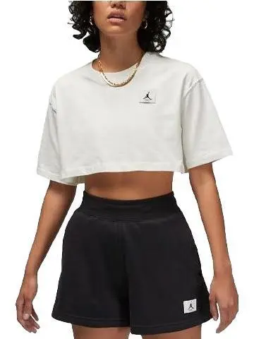 JORDAN Sport Cropped T-shirt - White