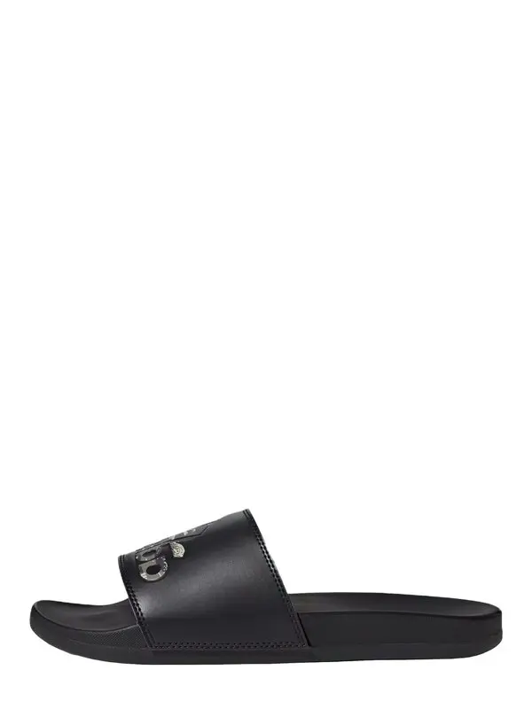 Adidas Adilette Comfort Slides - Core Black/silver Pebble/core Black