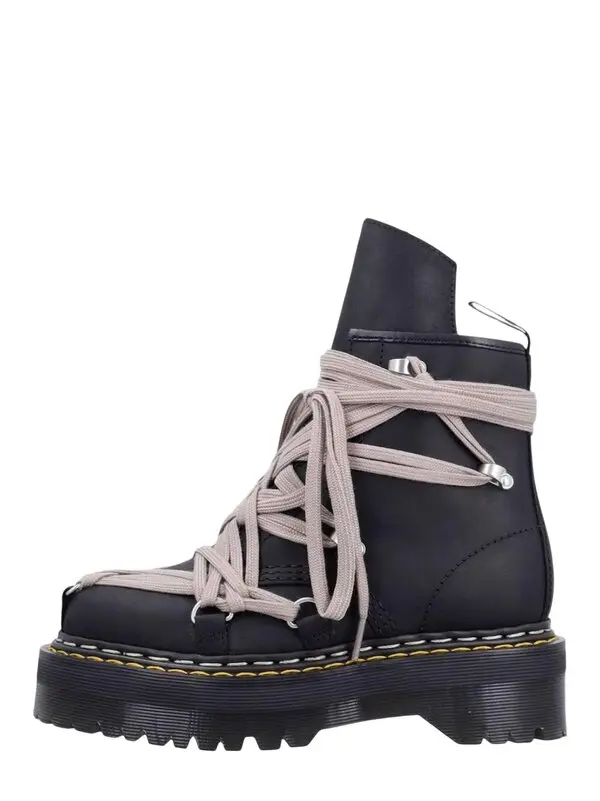 Dr. Martens 1460 Drkshdw Quad Sole Mega Lace Boot - Rick Owens Black