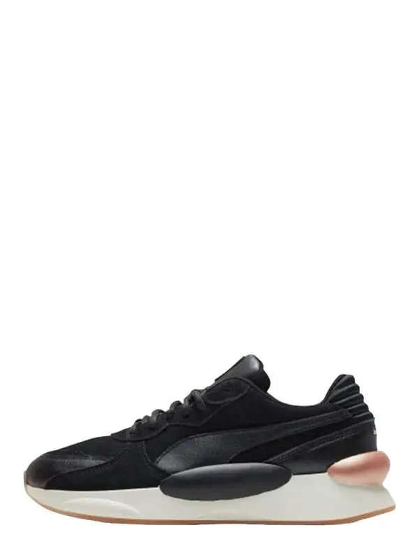 PUMA Rs 9.8 Metallic Heather Low Top Sneakers - Black