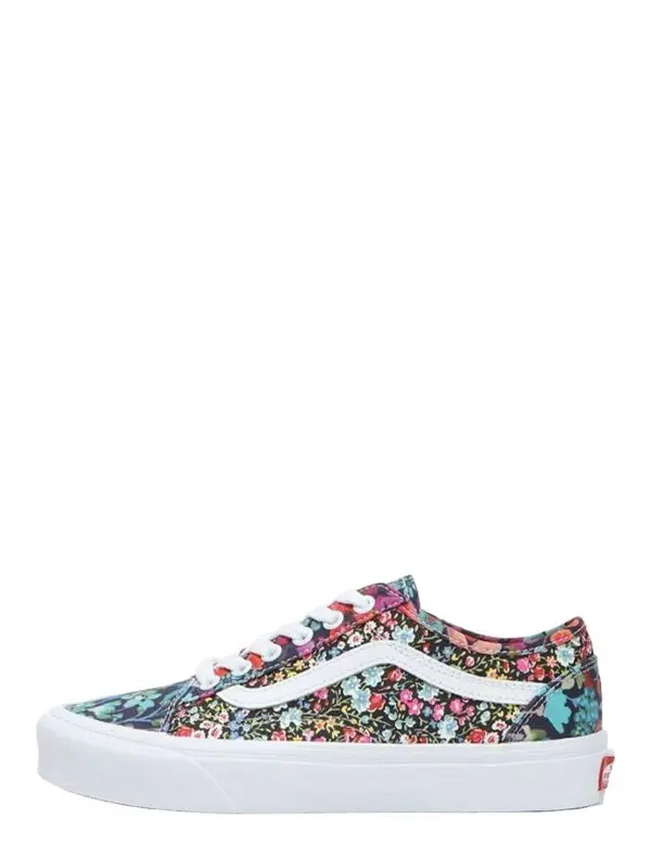 VANS Liberty Fabrics X Old Skool Tapered Patchwork Floral Sneakers - Blue/red/black