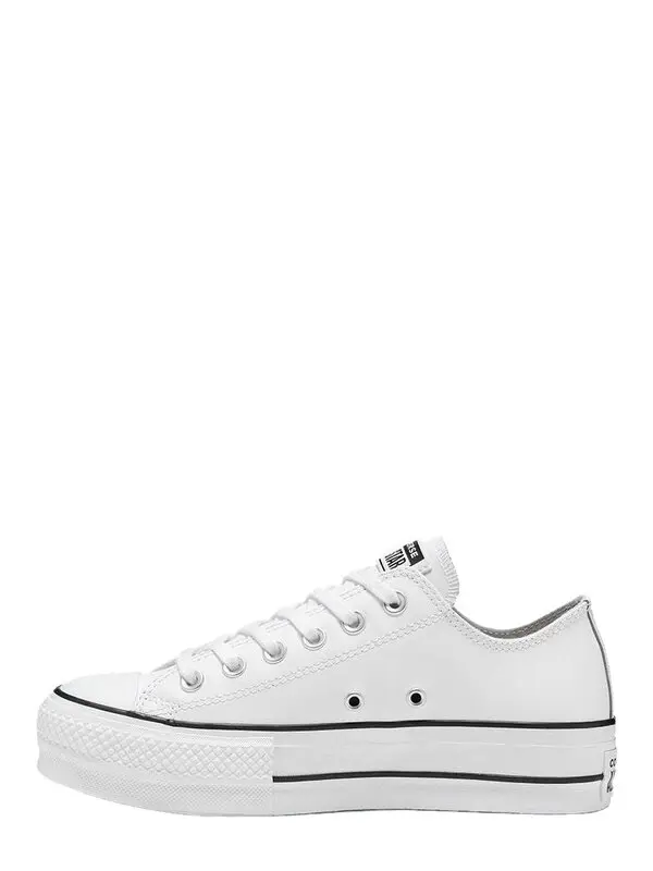 CONVERSE Chuck Taylor All Star Lift Clean Ox Low Top Platform Sneakers - White