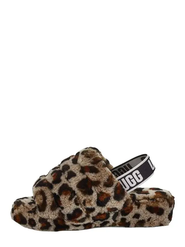 UGG Fluff Yeah Print Slipper - Leopard