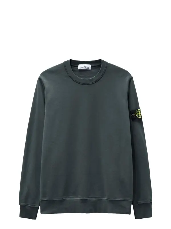 Stone Island Crewneck Sweatshirt - Grey/green