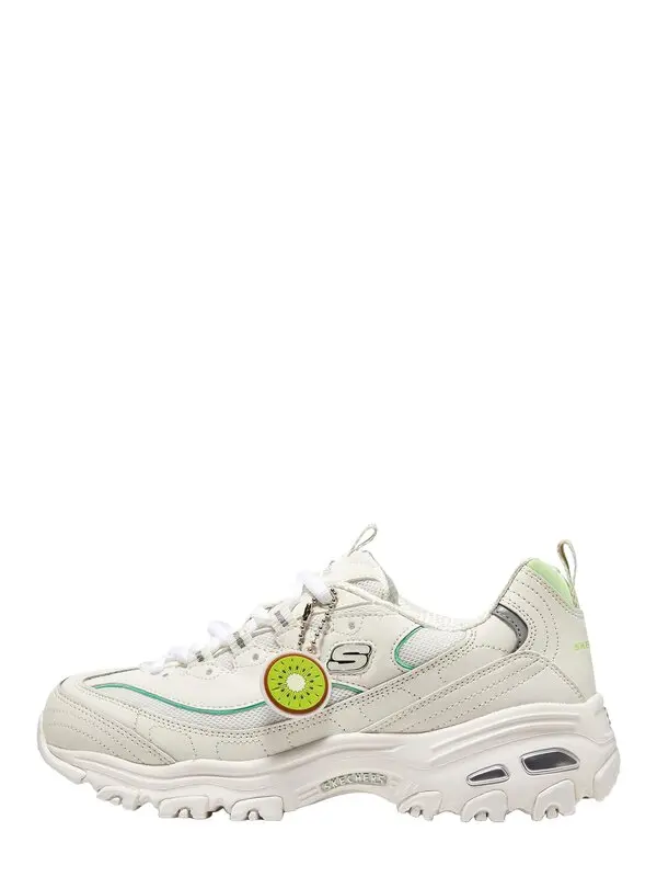 Sketchers D'lites 1.0 Lace-up Sneakers - Cream White/green