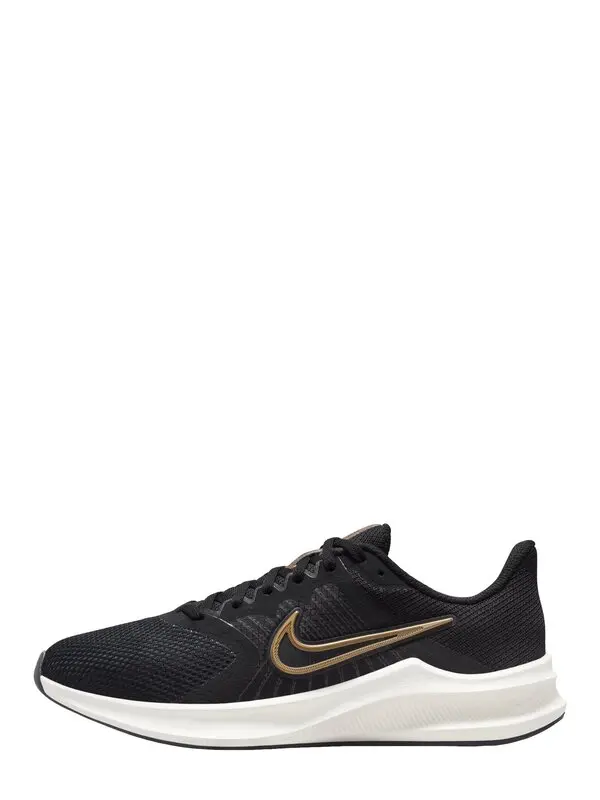 Nike Downshifter "black Metallic Copper Coin" Sneakers - Black/gold