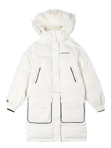 CONVERSE Convertible Long Down Jacket - White