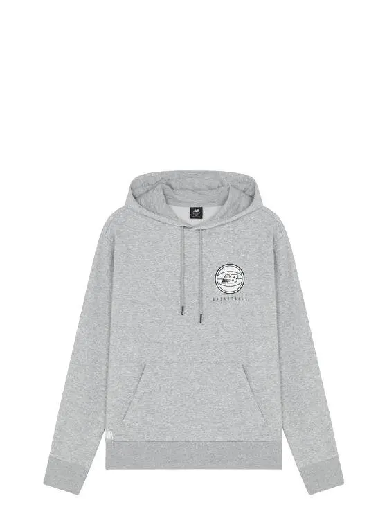NEW BALANCE Logo Printing Pullover Hoodie - Grey