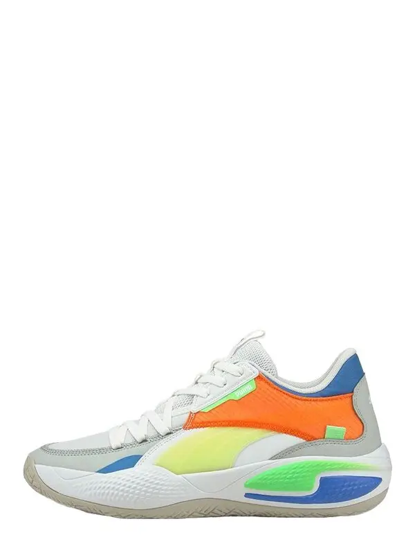 PUMA Court Rider "twofold" Lace Up Sneakers - White