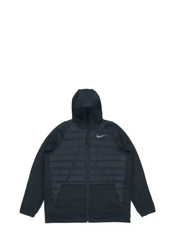 Nike Full-length Zipper Padded Jacket - Black