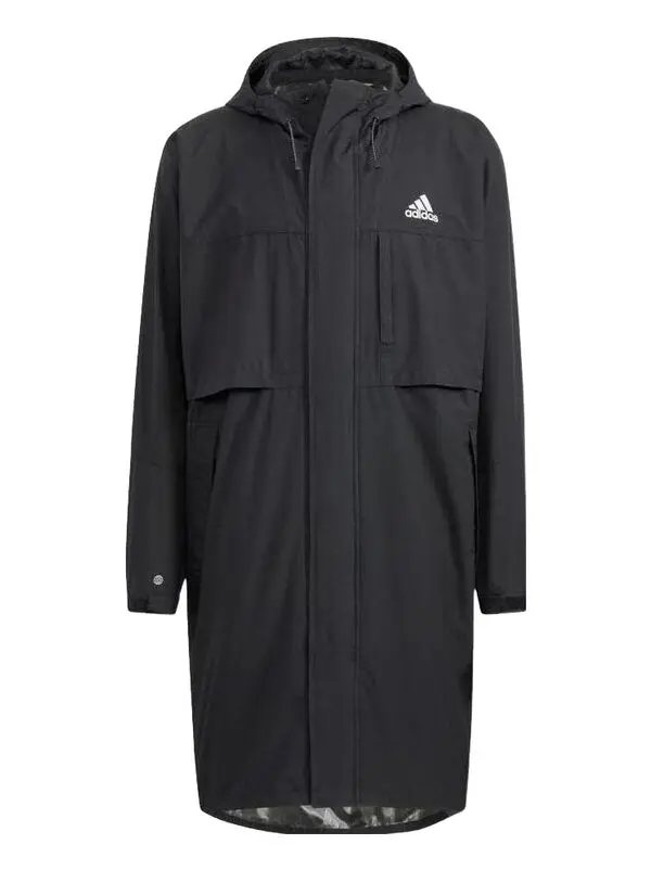 Adidas Mid-length Hooded Windbreaker - Multi-color