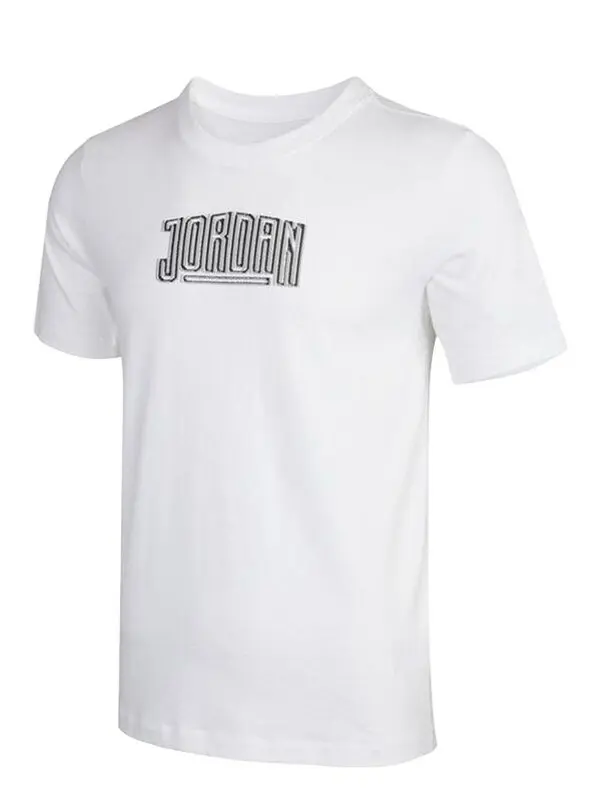 JORDAN Dna Ss Crew 2 Alphabet Logo T-shirt - White