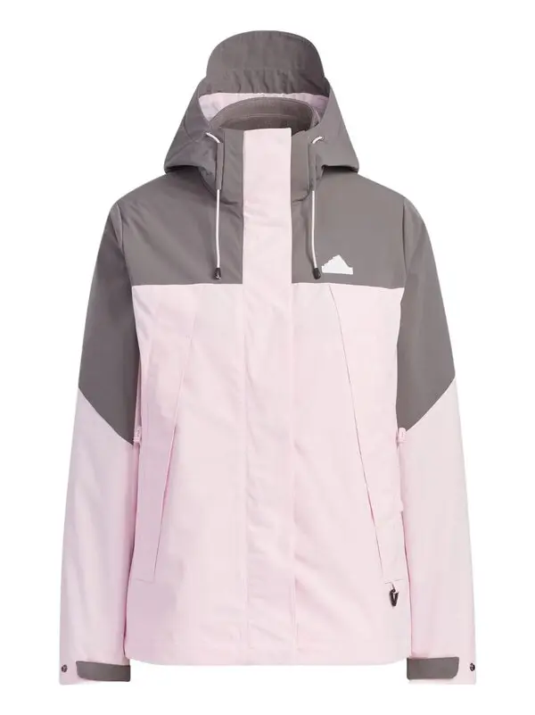 Adidas City Escape 3-in-1 Fleece Jacket - Pink/grey