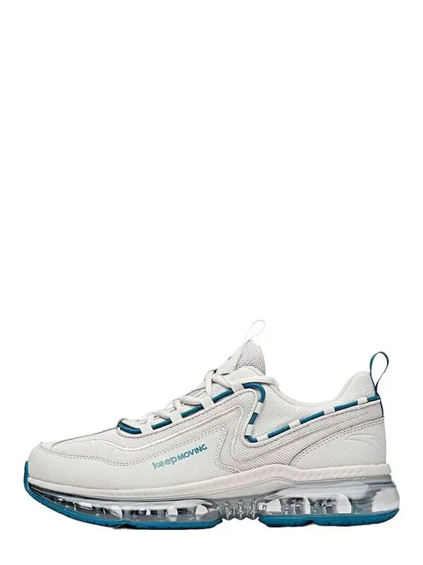 ANTA Athletic Lace-up Sneakers - Grey/white/blue