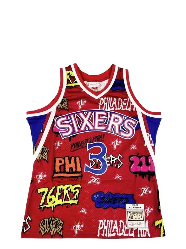 Mitchell & Ness Philadelphia 76ers Basketball Vest Embroidery - Default Colorway