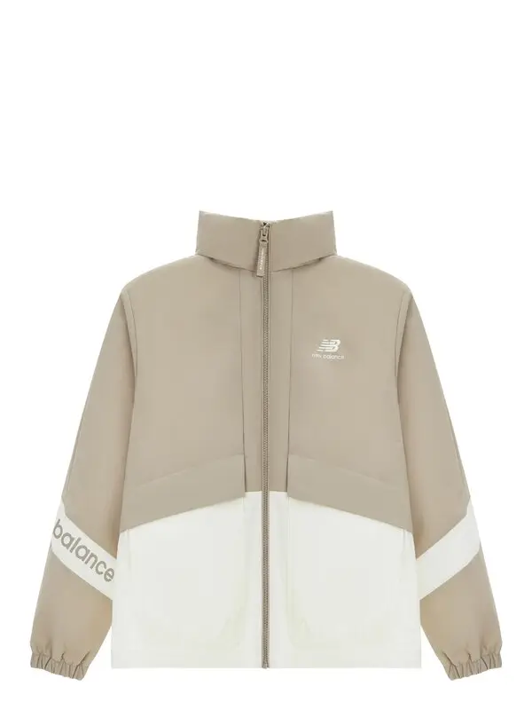 NEW BALANCE Lifestyle Jacket - Beige/white