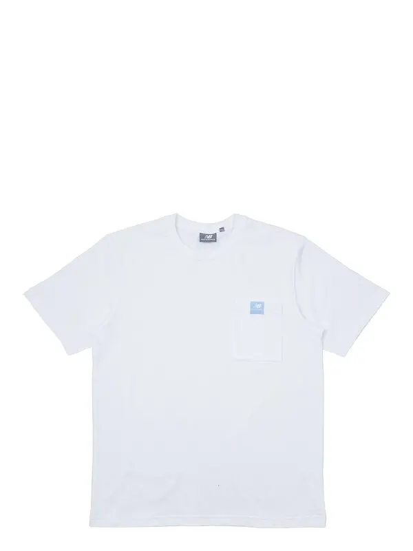 NEW BALANCE Short Sleeve Pocket T-shirt - White