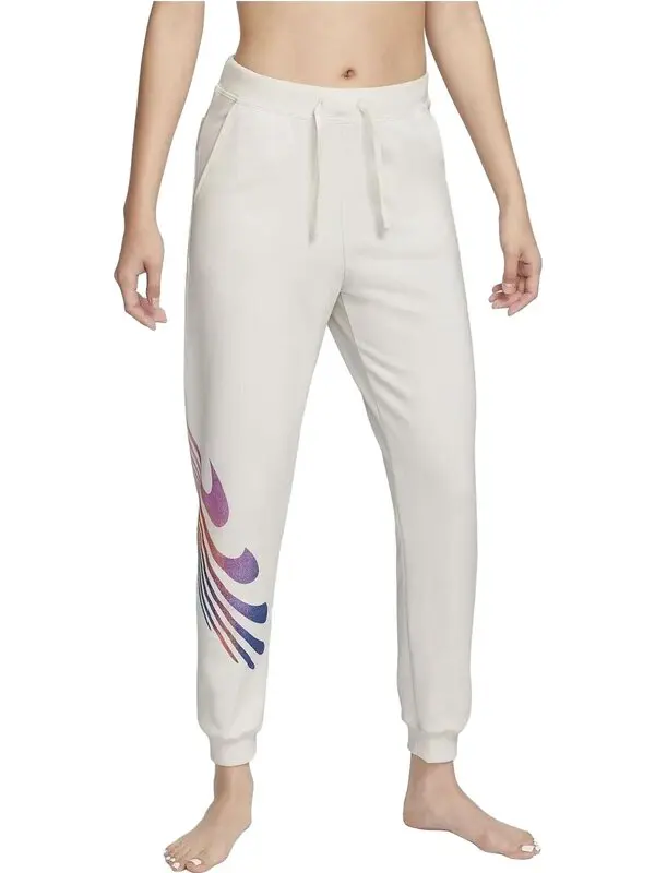 Nike Yoga Luxe A.i.r. 7/8 High-rise Sweatpants - Beige