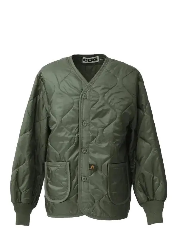 Comme Des Garçons X Alpha Industries Quilted Liner Jacket - Olive Green