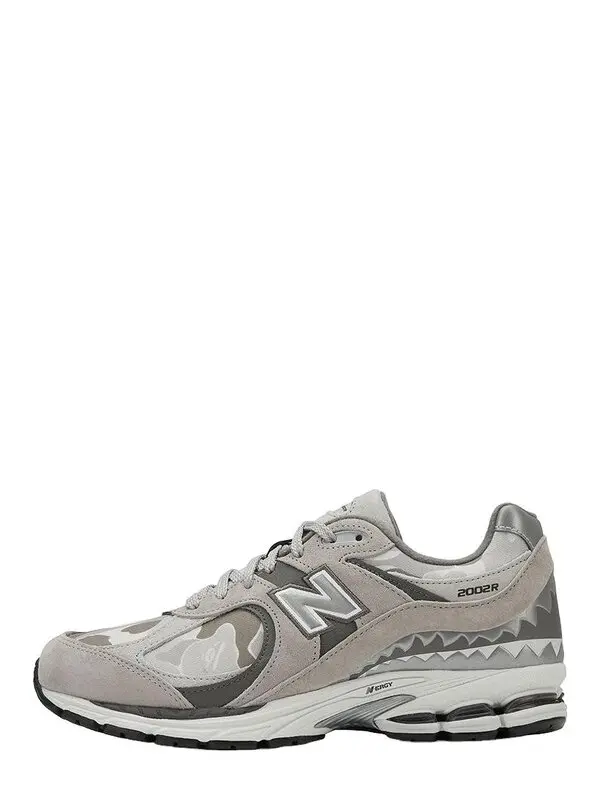 NEW BALANCE Bape X 2002r 'apes Together Strong Grey Camo' Sneakers - Gray/silver