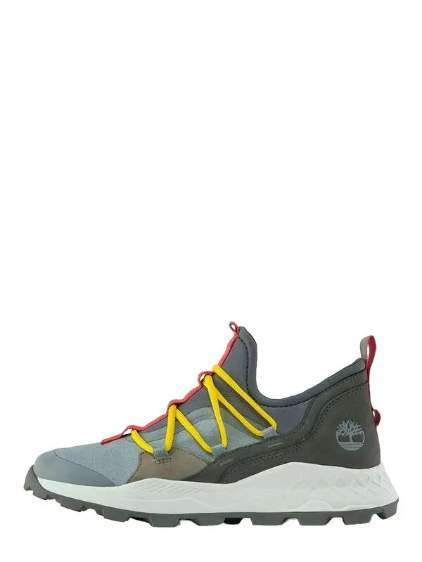 Timberland Brooklyn Oxford Trainers - Grey/yellow/red