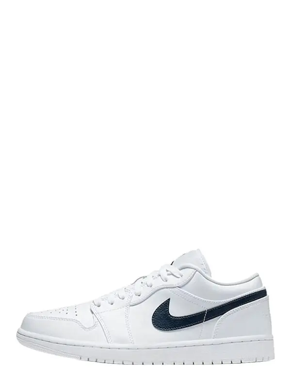 JORDAN 1 Low "white Obsidian" Sneakers - White/obsidian