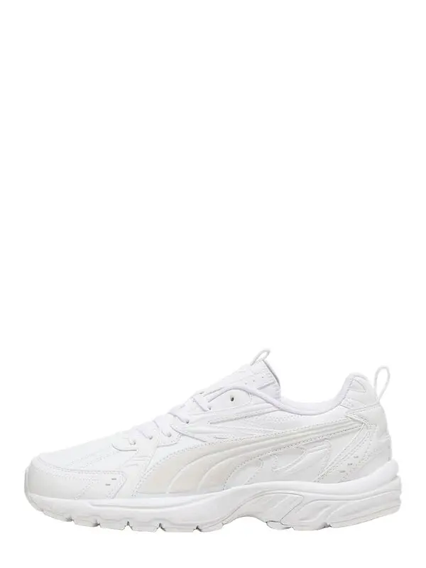 PUMA Milenio Tech Leather Sneakers - White/white/feather Grey