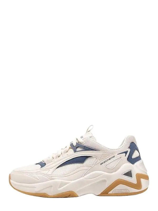 Sketchers D'lites Hyper Burst Sneakers - White/blue