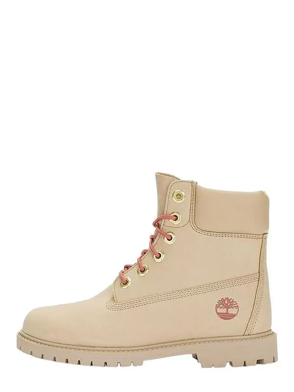 Timberland Premium Waterproof Lace-up Boots - Beige/pink