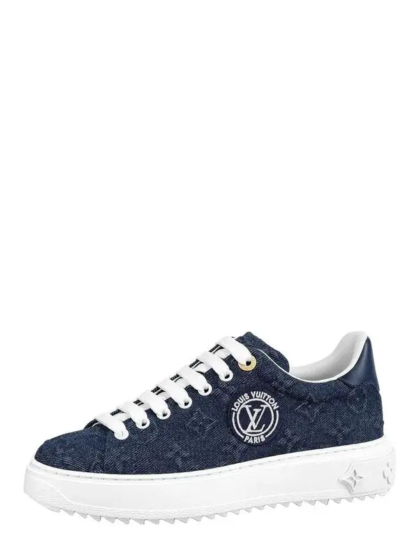 LOUIS VUITTON Time Out Sneakers - Blue/white