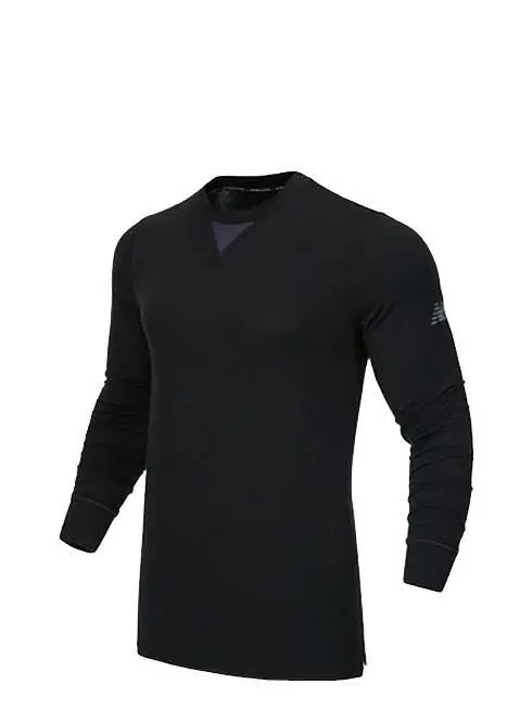 NEW BALANCE Long Sleeve Crewneck T-shirt - Black