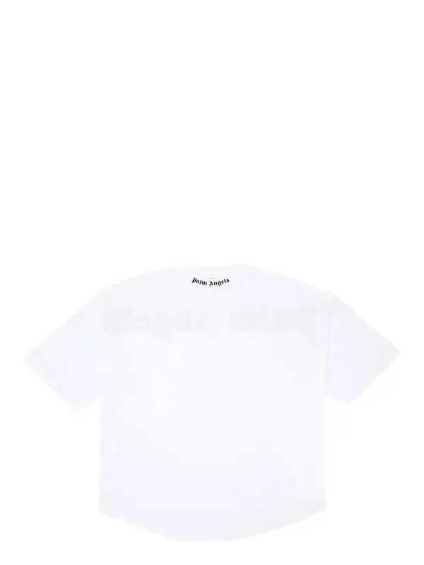Palm Angels Ss21 Classic Logo Over Tee 'white Black - White/black