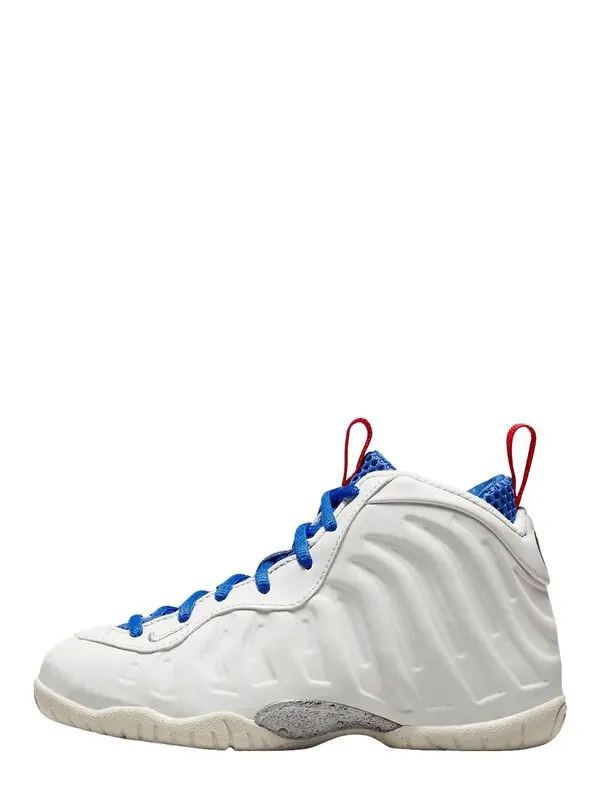Nike Little Posite One "usa Moon" High Top Sneakers - White/blue/red