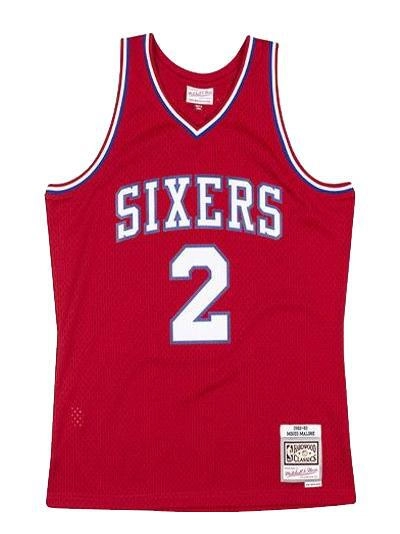 Mitchell & Ness Philadelphia 76ers Moses Malone 1982-83 Swingman Jersey - Default Colorway