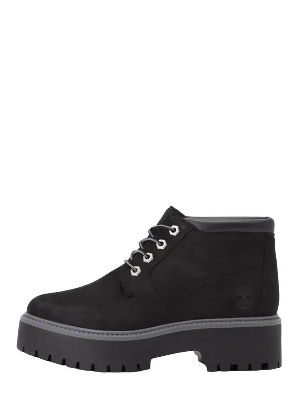 Timberland Stone Street Premium Platform Waterproof Chukka Boots - Black