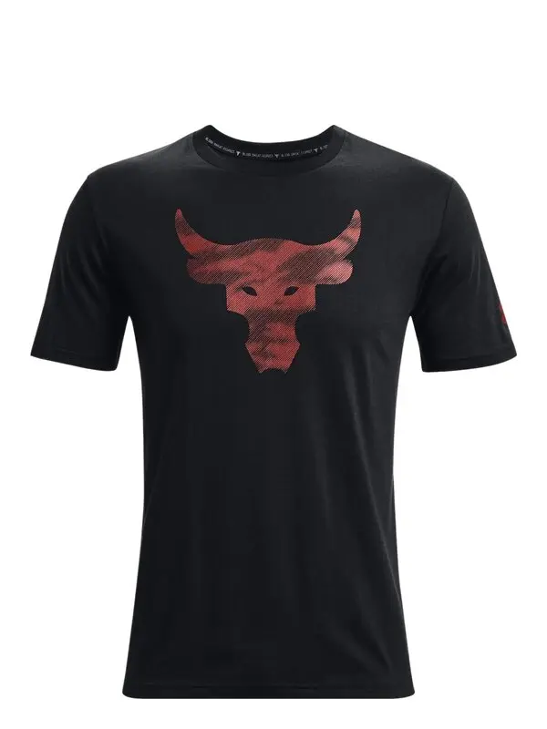 Under Armour Project Rock Brahma Bull T-shirt 'black Red - Black/red