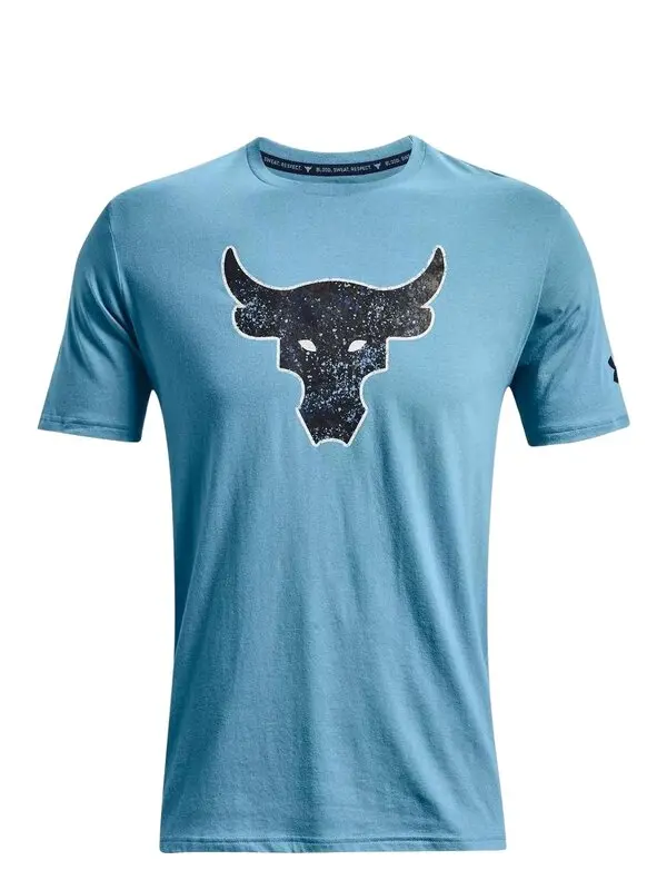 Under Armour Project Rock Brahma Bull Short Sleeve T-shirt - Sky Blue