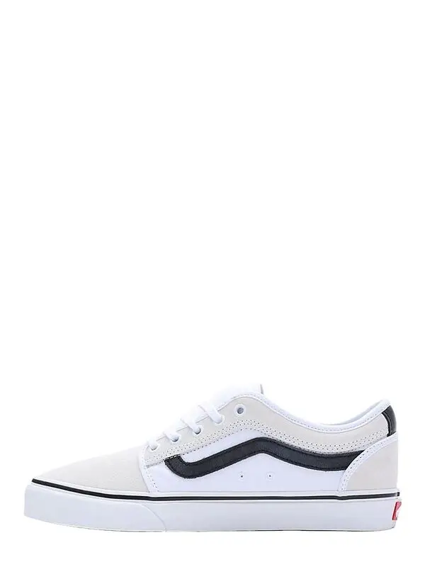 VANS Chukka Low Sidestripe Sneakers - White/black