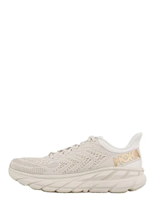 Hoka One One Clifton 7 Athletic Sneakers - Cream